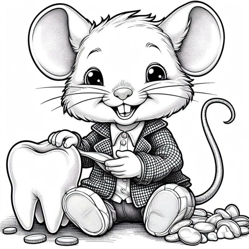 Ratoncito Pérez para colorear: descarga gratis nuestro dibujo