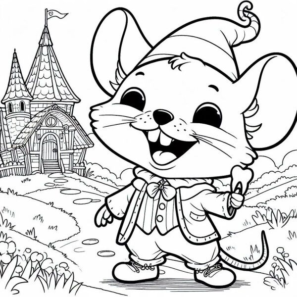 Ratoncito Pérez para colorear: descarga gratis nuestro dibujo